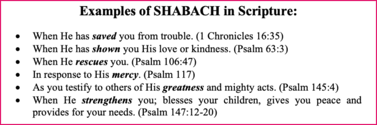 The Seven Hebrews Words for Praise: 7 Ways to Worship God